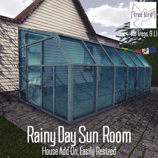 Second Life Marketplace - [ free bird ] Sun Room - Rainy Day v2